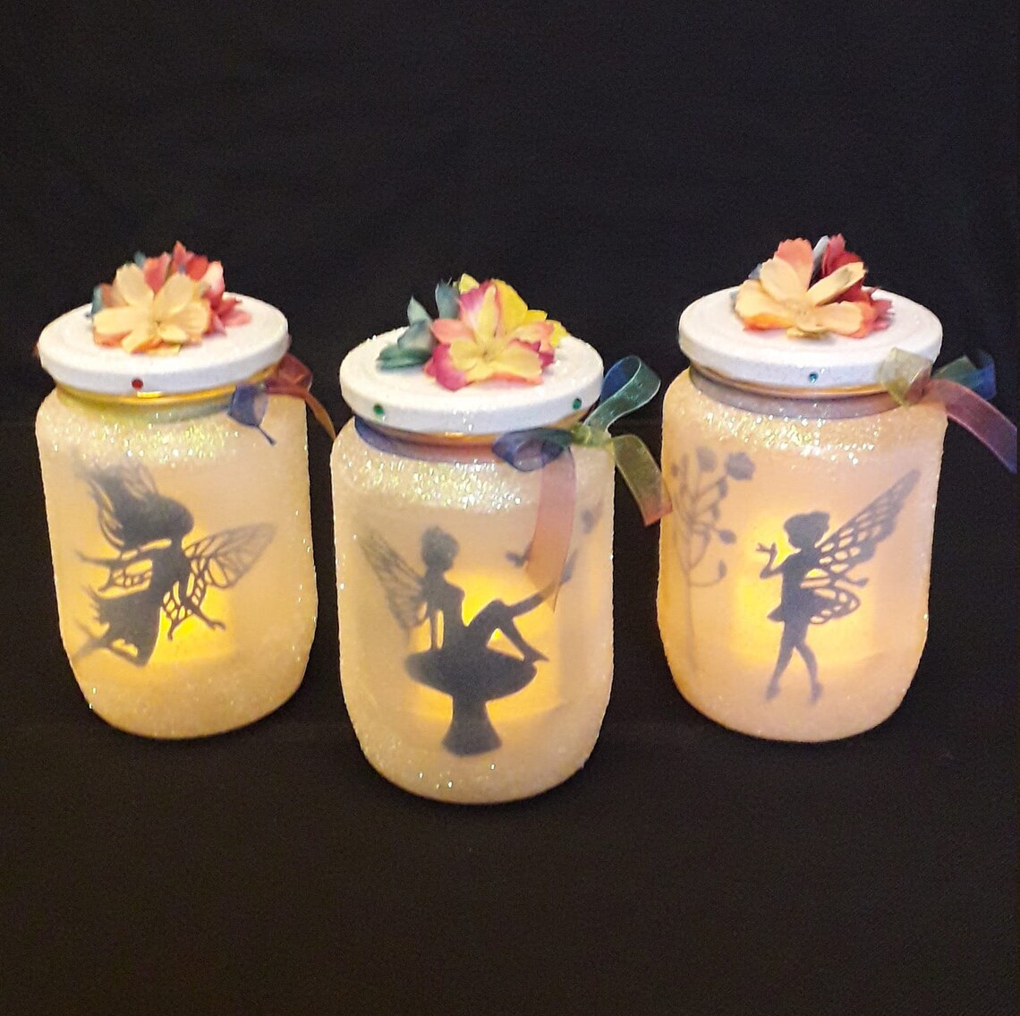 Light up Fairy Jar - Glitter Night Light, Gift Boxed - Etsy
