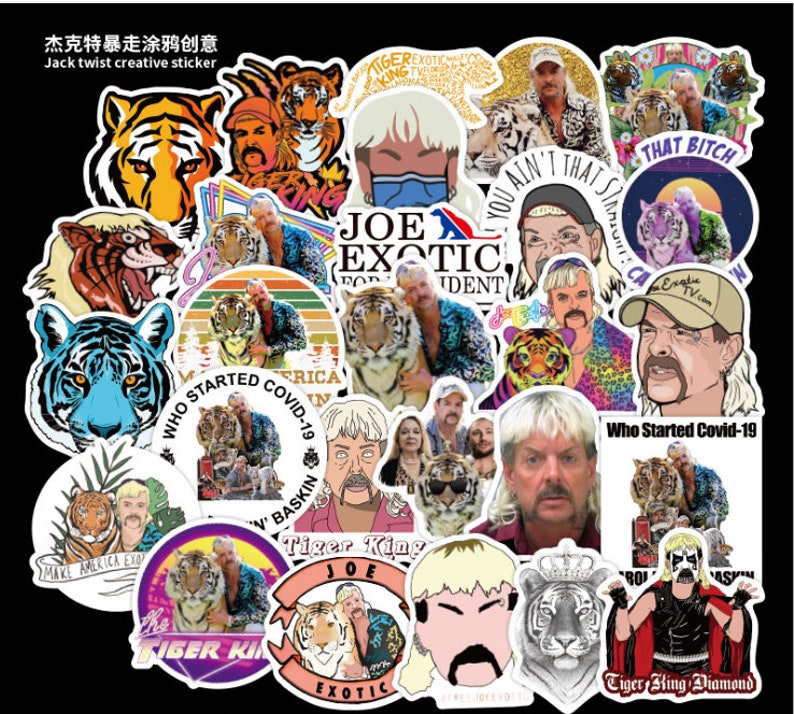 Joe Exotic Sticker Packs Tiger King Stickers Vinyl Stickers | Etsy