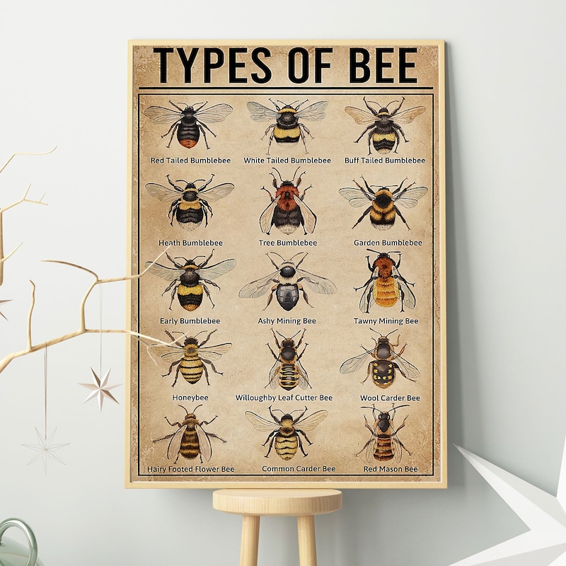Bee Poster - Etsy