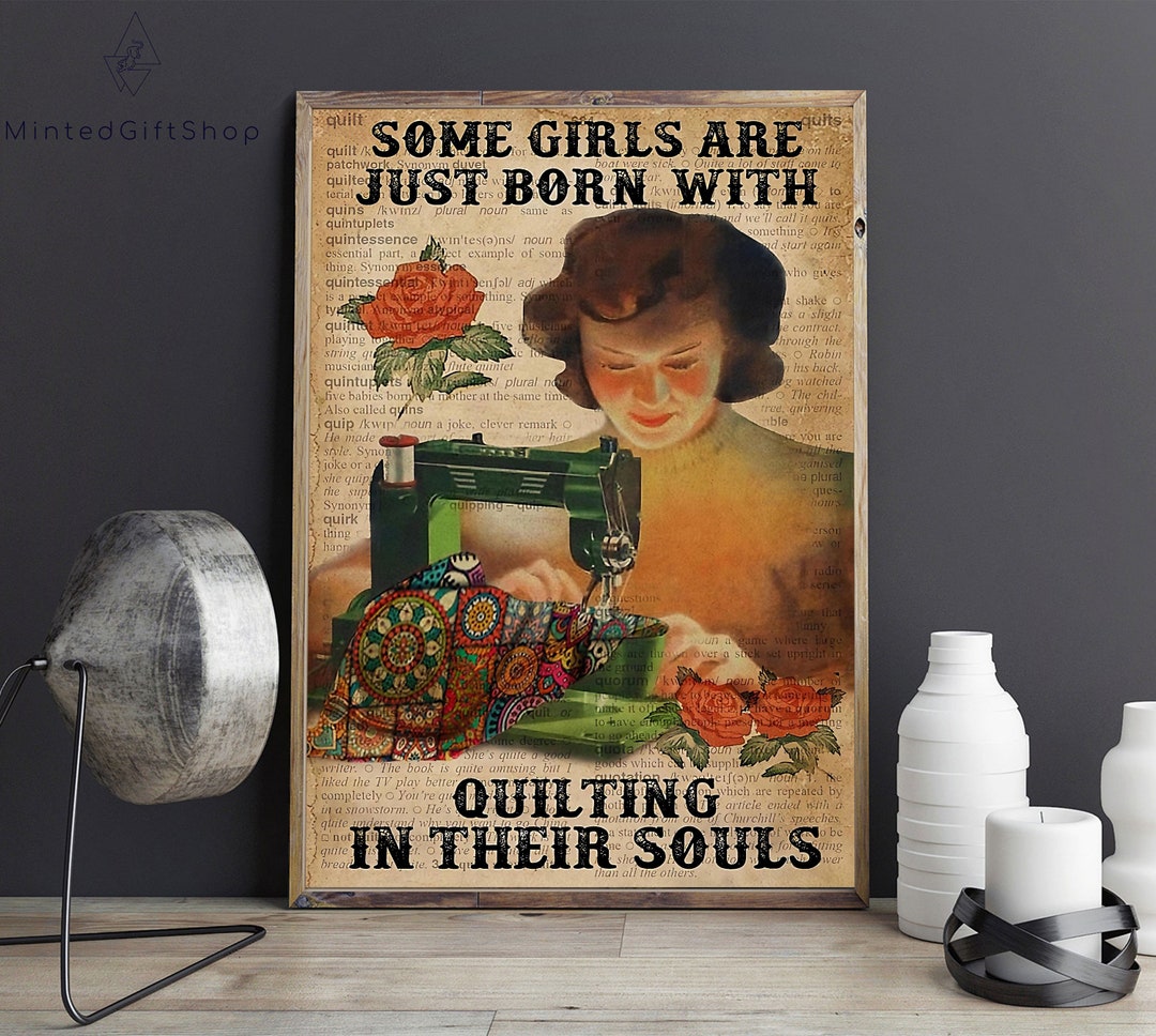 Quilting Poster/ Sewing Poster/ Wall Art/ Signs for Home/ Bedroom Decor ...