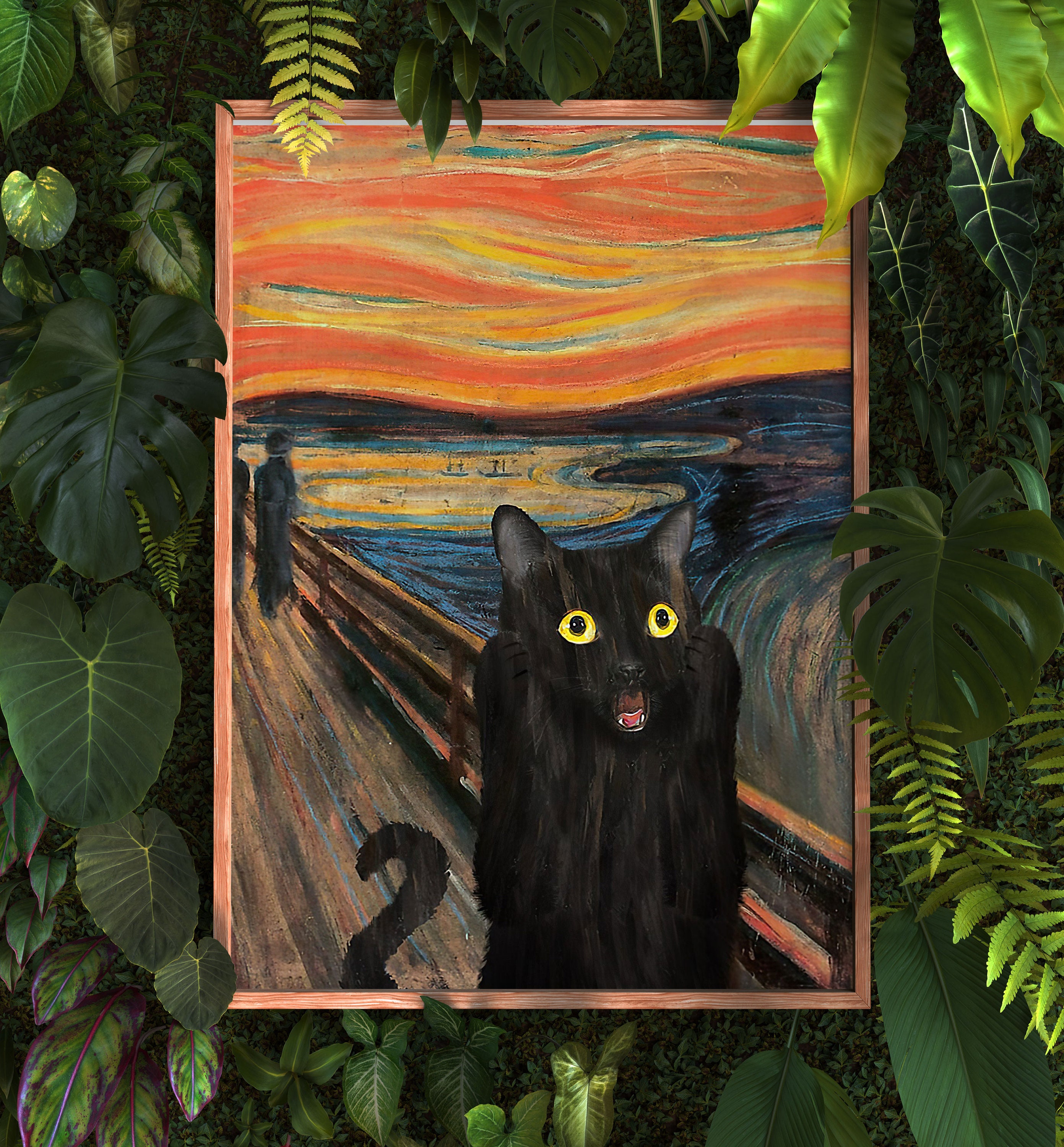 Screaming Black Cat