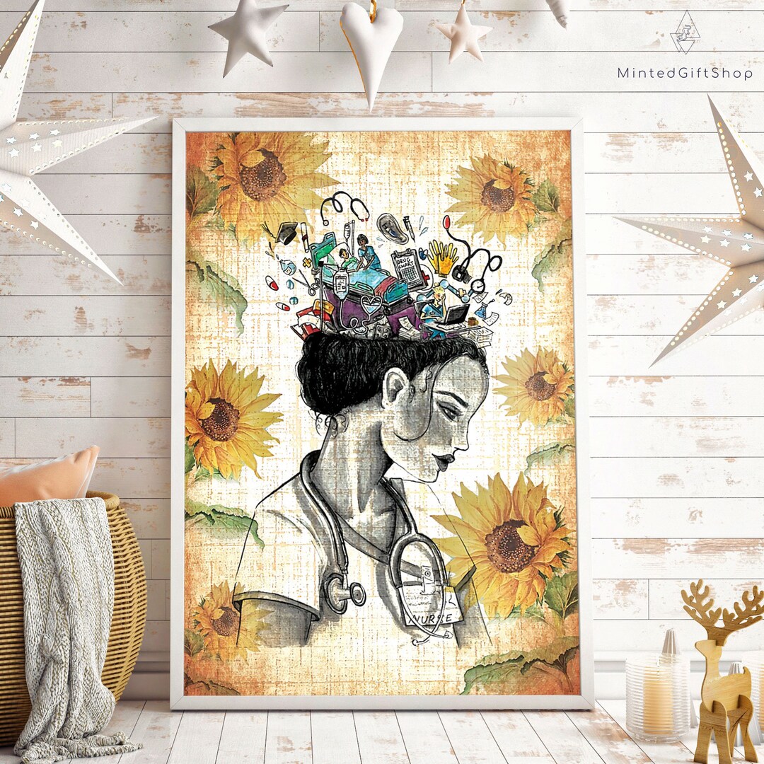 Nurse Poster/ Home Decor Wall Art/gift for Nurse/vintage Nurse Poster ...