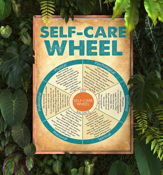 Póster de la rueda de autocuidado Póster de concientización - Etsy México