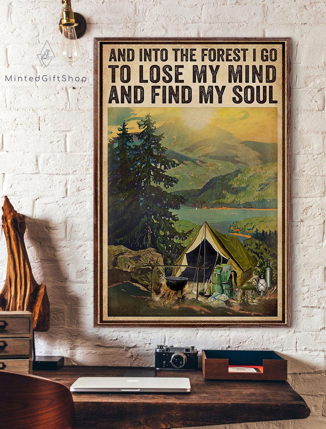 Camping Poster/ Camping Wall Decor/ Gift for Campers/ Campers | Etsy