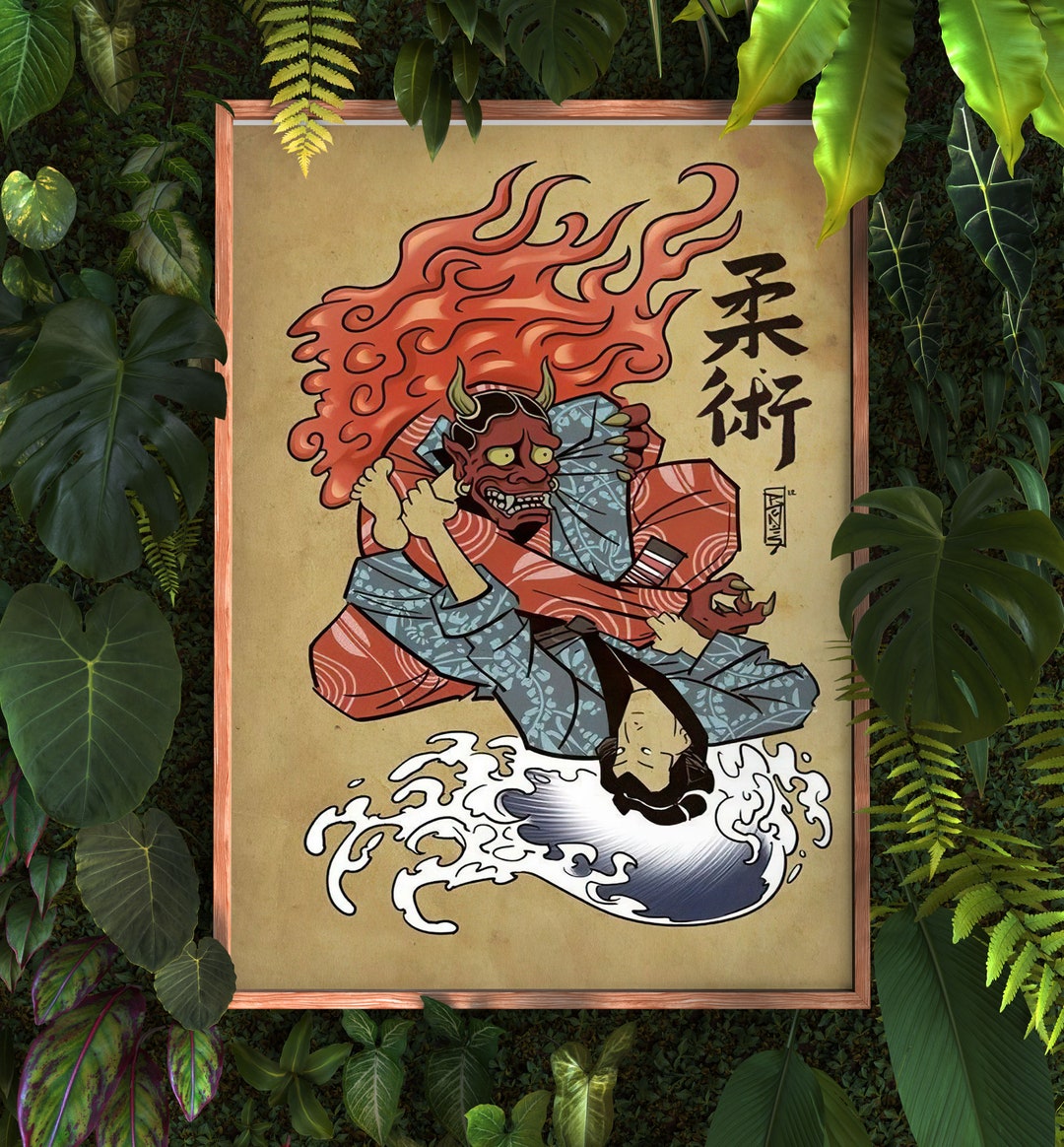 Jiu-jitsu Techniques Poster, Fighting Martial Arts Poster, Jiu Jitsu ...