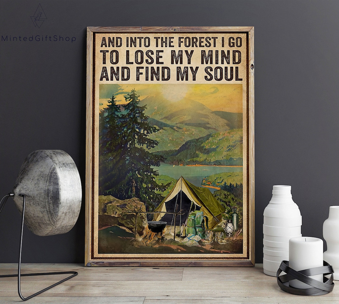 Camping Poster/ Camping Wall Decor/ Gift for Campers/ Campers Gift - Etsy