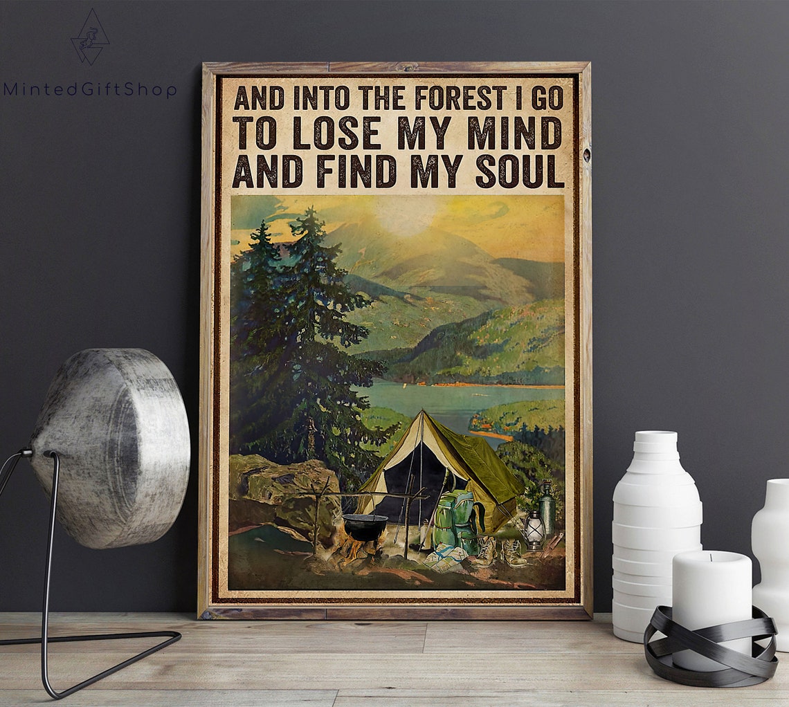 Camping Poster/ Camping Wall Decor/ Gift for Campers/ Campers | Etsy