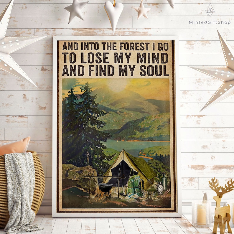 Camping Poster/ Camping Wall Decor/ Gift for Campers/ Campers | Etsy