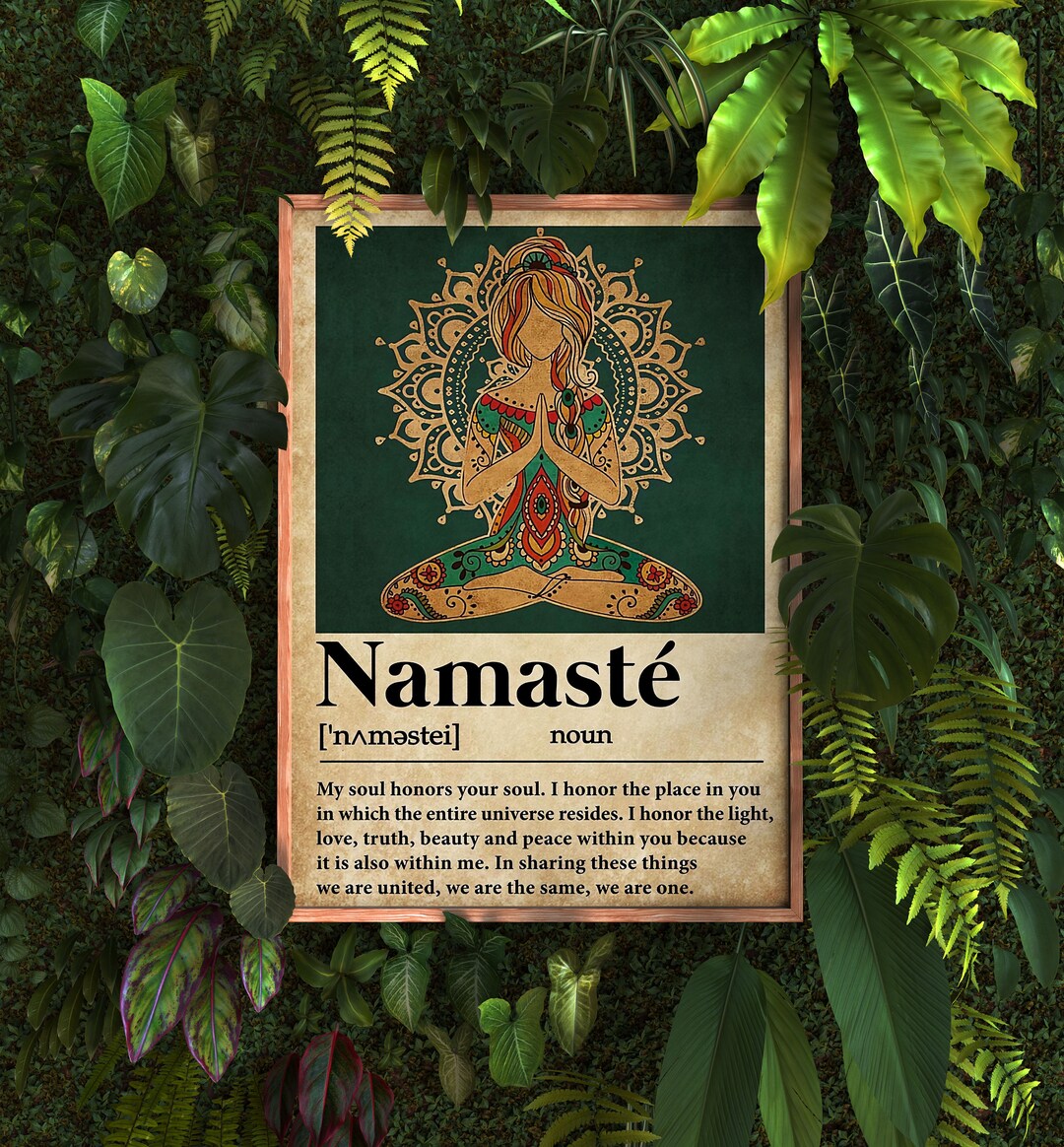 Namaste Poster/ Yoga Poster/yoga Studio Decor/ Yoga Art - Etsy