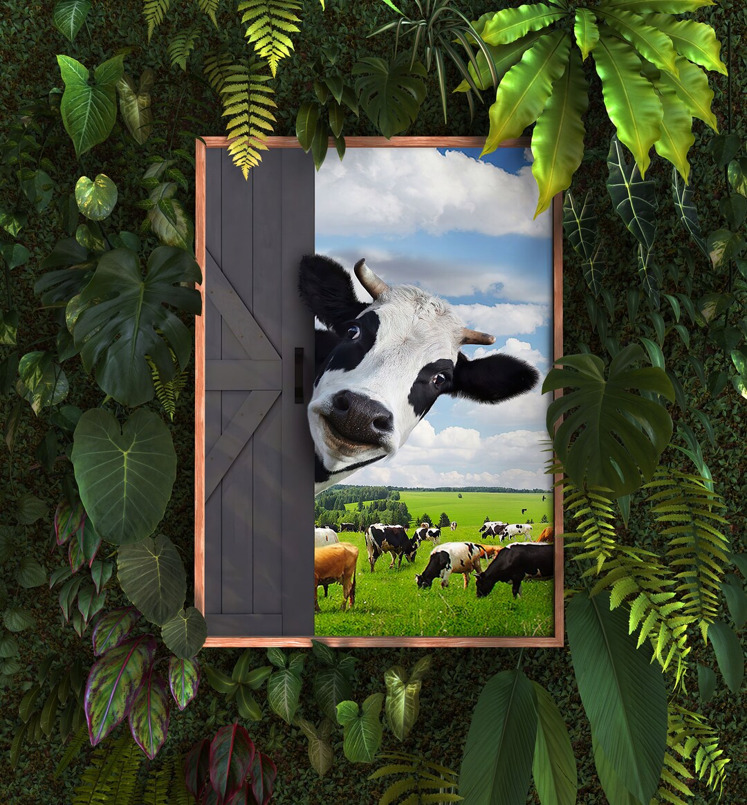 Funny Cow Poster/ Cow Poster/ Cow Wall Art/ Gift for Farmer/ Funny ...