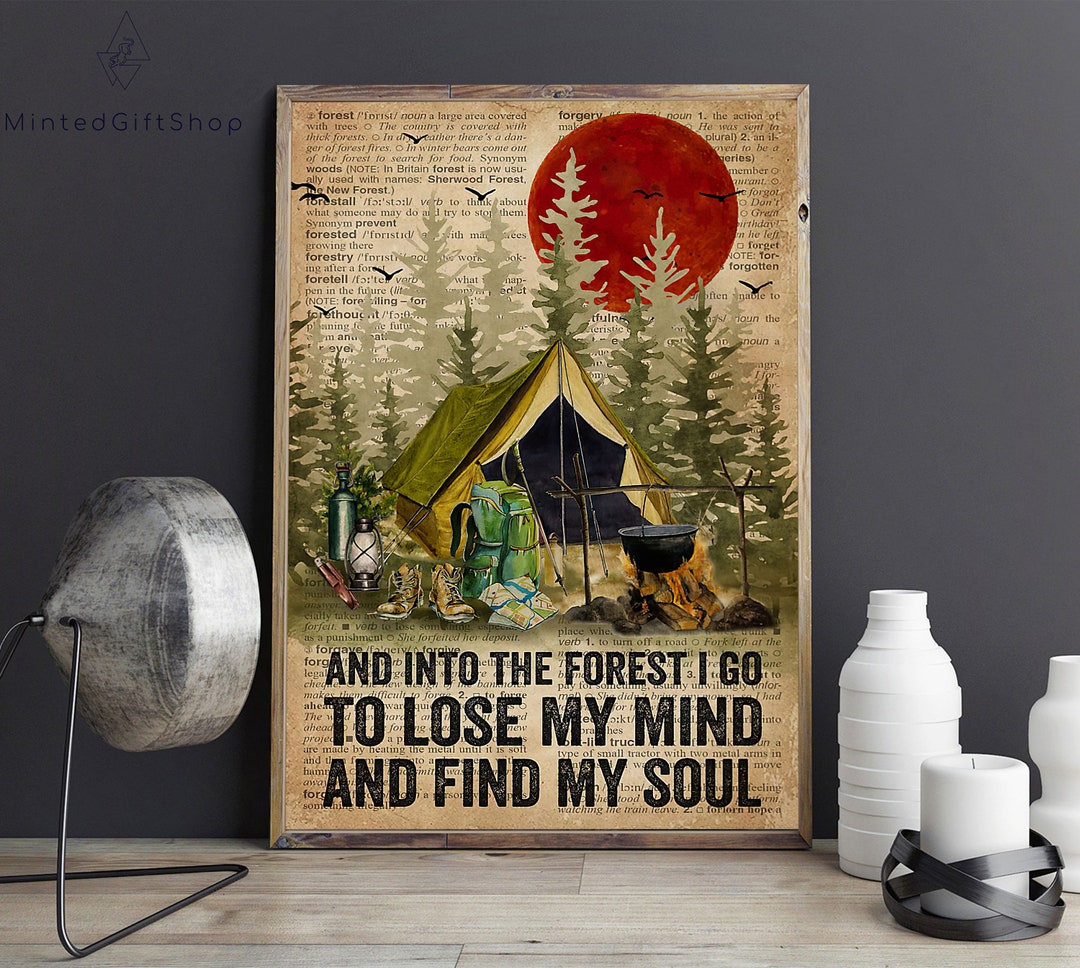Camping Poster/ Camping Wall Decor/ Gift for Campers/ Campers Gift - Etsy