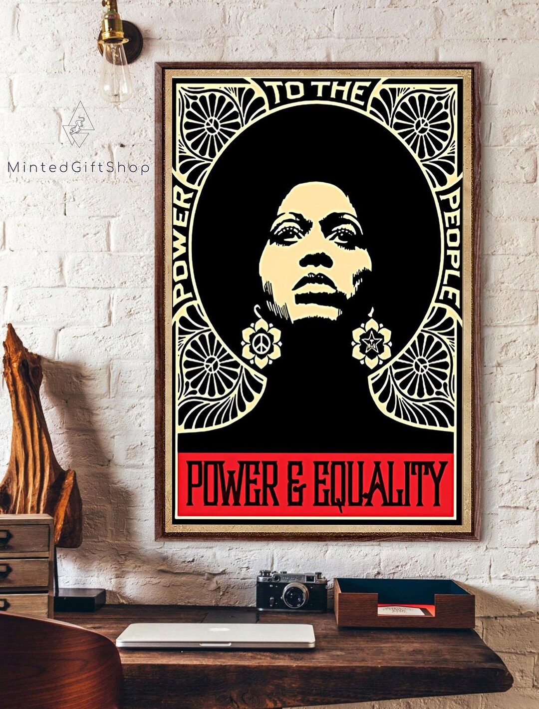 Power and Equality African American Poster, Black Culture Wall Decor ...