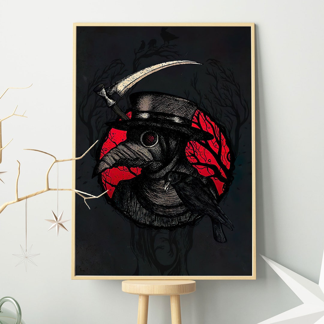 Plague Doctor Poster/ Plague Doctor Wall Art/plague Doctor Art Print - Etsy