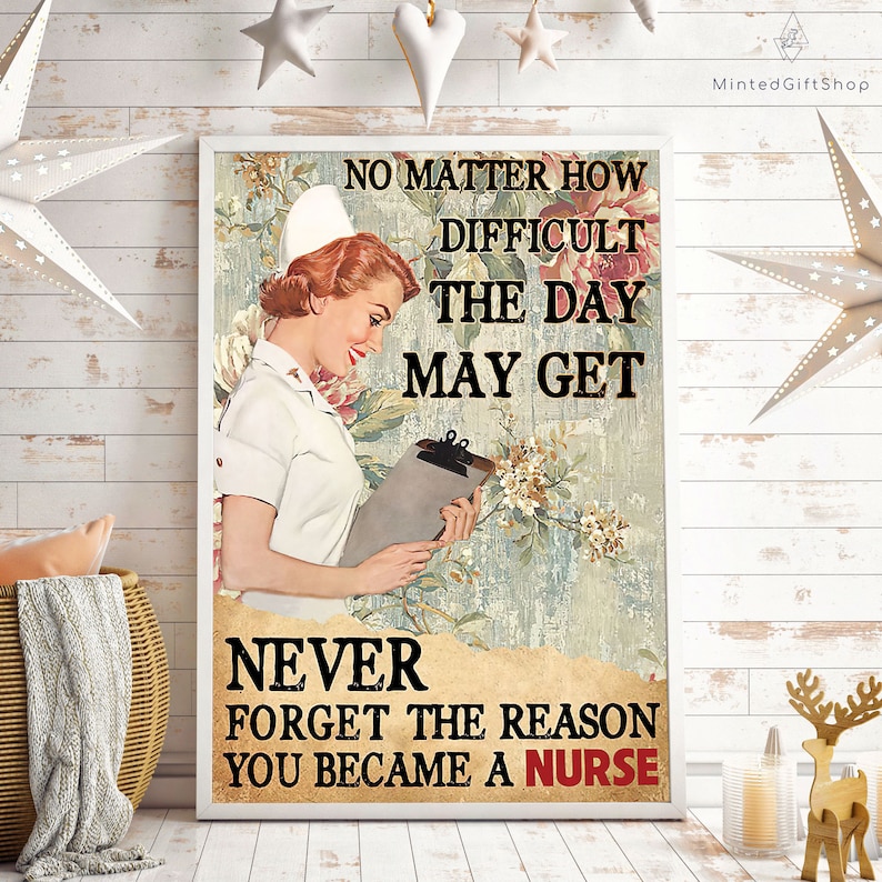 Nurse Poster/ Home Decor Wall Art/gift for Nurse/poster Nurse 2020 ...