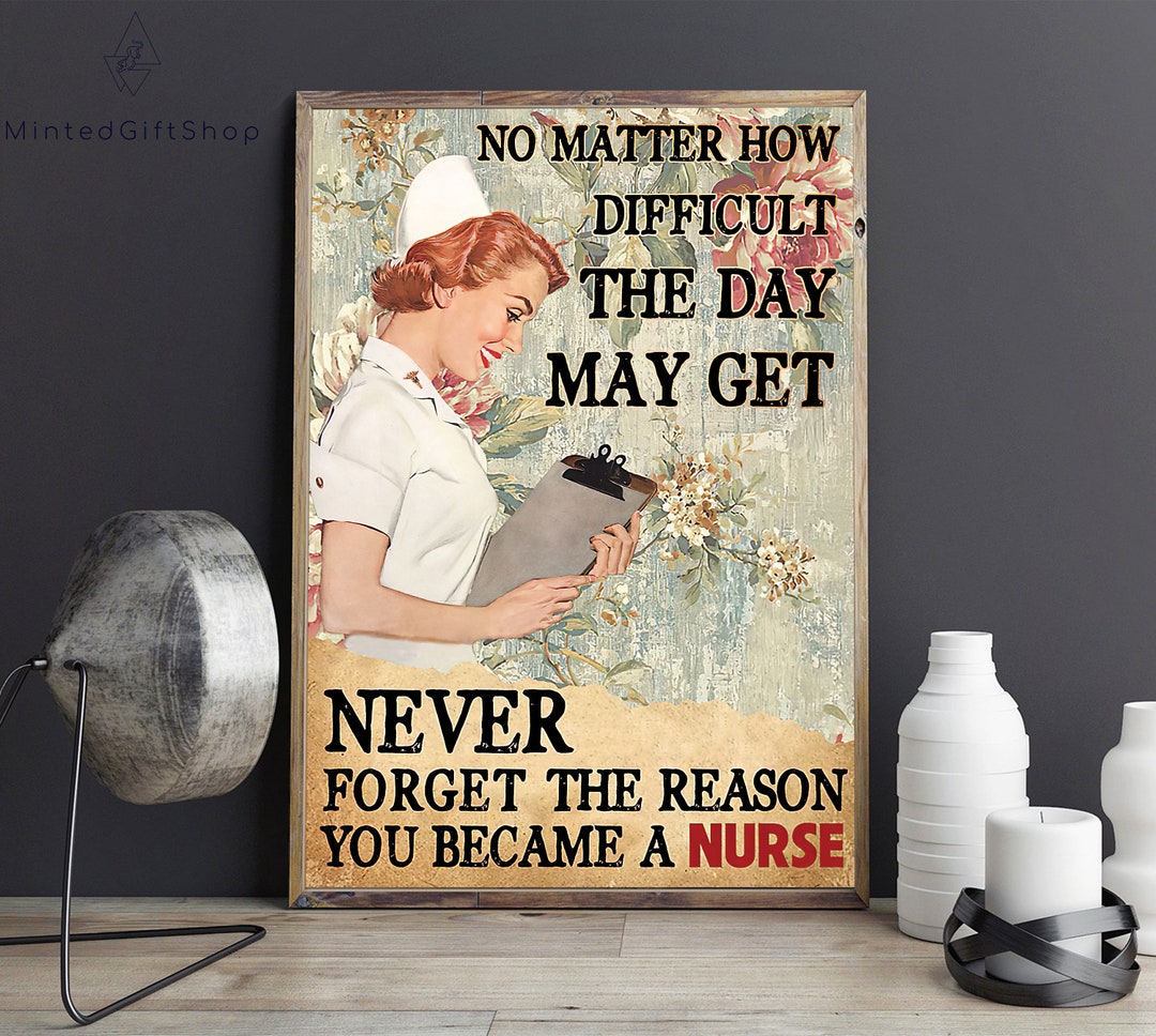 Nurse Poster/ Home Decor Wall Art/gift for Nurse/poster Nurse 2020 ...