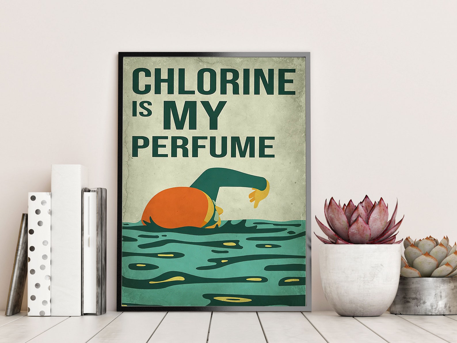 Chlorine is My Perfume Poster/ Swimming Poster/funny Swimming - Etsy