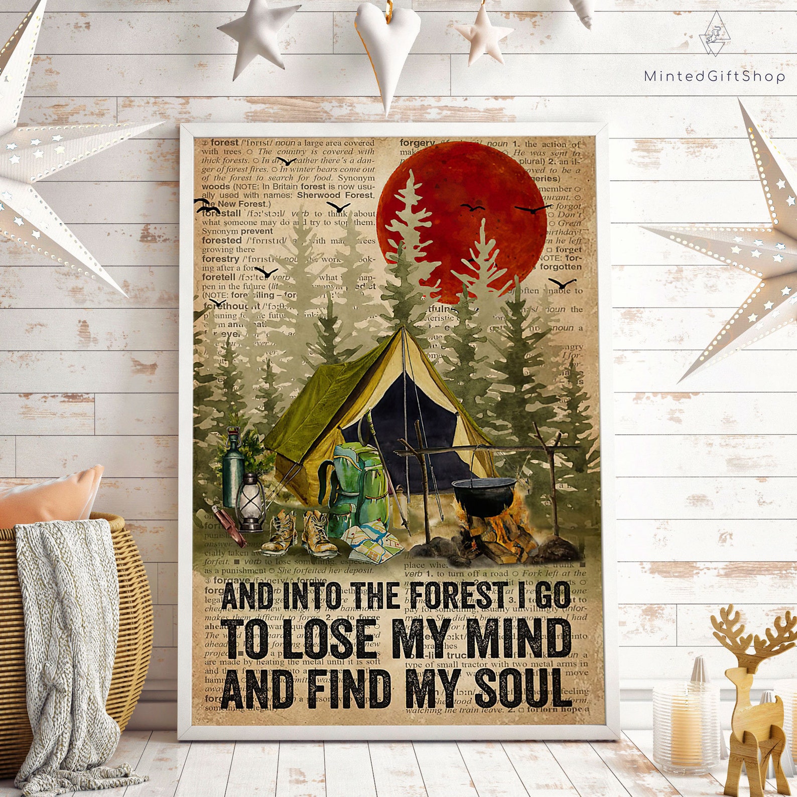 Camping Poster/ Camping Wall Decor/ Gift for Campers/ Campers | Etsy