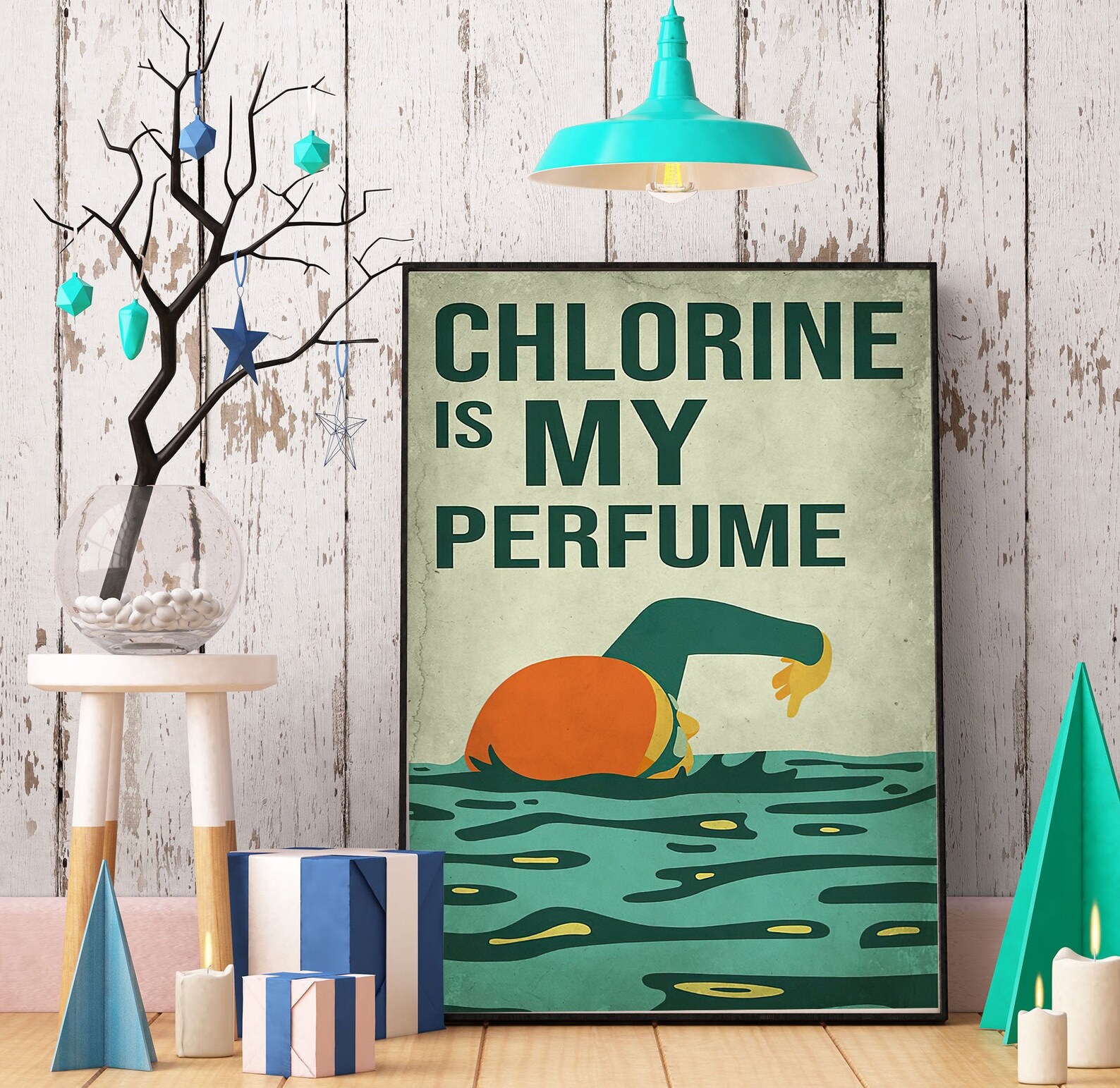 Chlorine is My Perfume Poster/ Swimming Poster/funny Swimming - Etsy
