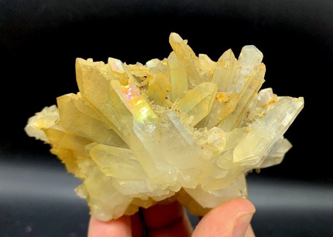 Flower Bunch Shape Quartz With Iron Oxide With Siderite | Crystal ...