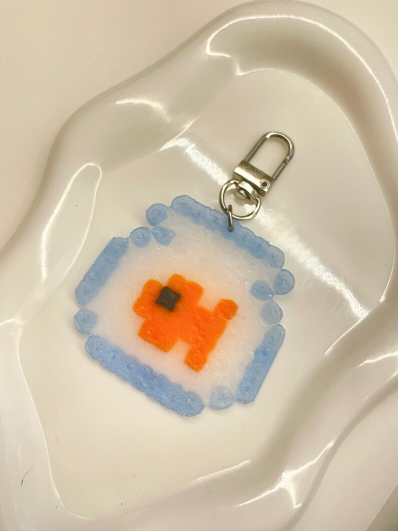 Handmade Frutiger Aero Fish Keychain Bag Charm Aqua Heiisei Retro ...