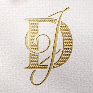 Modern Wedding Monogram Logo, Two Letters Logo, Minimalist Wedding ...