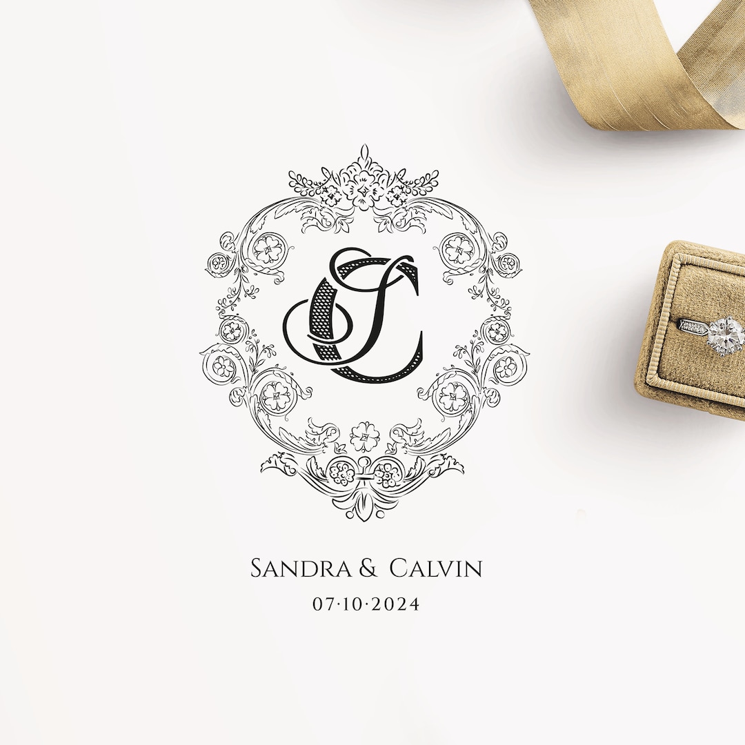 Royal Wedding Monogram, Classic Initials Design (digital Download) - Etsy