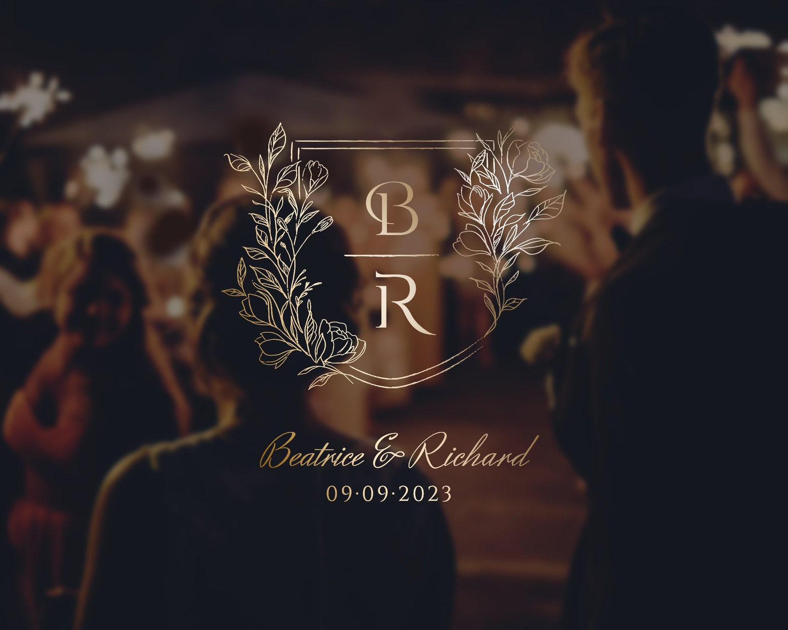 WEDDING Logo, Wedding Monogram, Monogram Logo, Wedding Monogram Logo ...