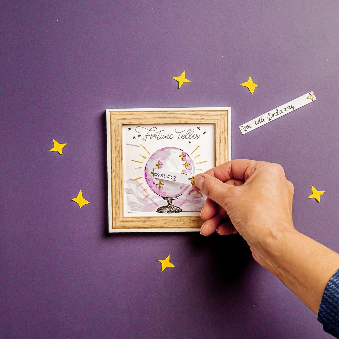 Hand Drawn Fortune Teller Picture, Creative Birthday Gift, Halloween ...