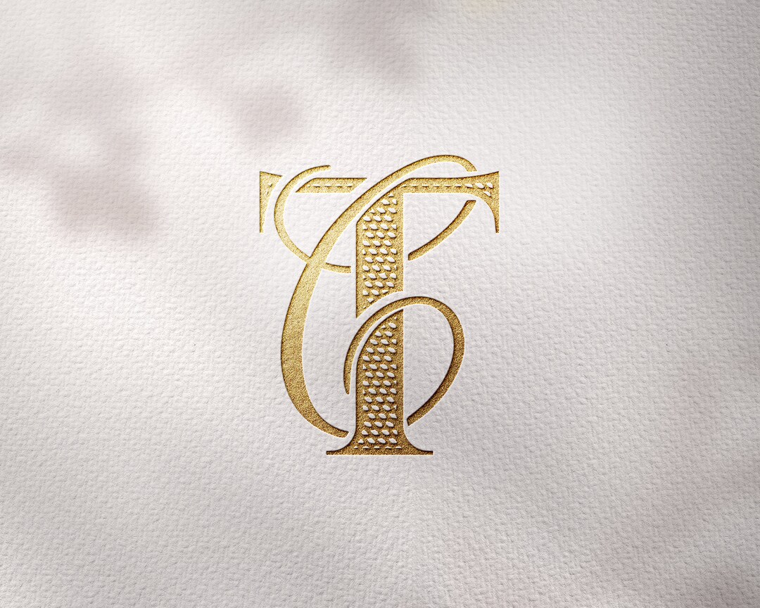 Modern Wedding Monogram Logo, Two Letters Logo, Minimalist Wedding ...