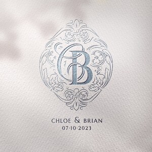 Royal Wedding Monogram, Modern Classic Wedding Monogram Digital ...