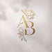 Gold Wedding Monogram Logo Digital Download, Monogram Design, SVG ...