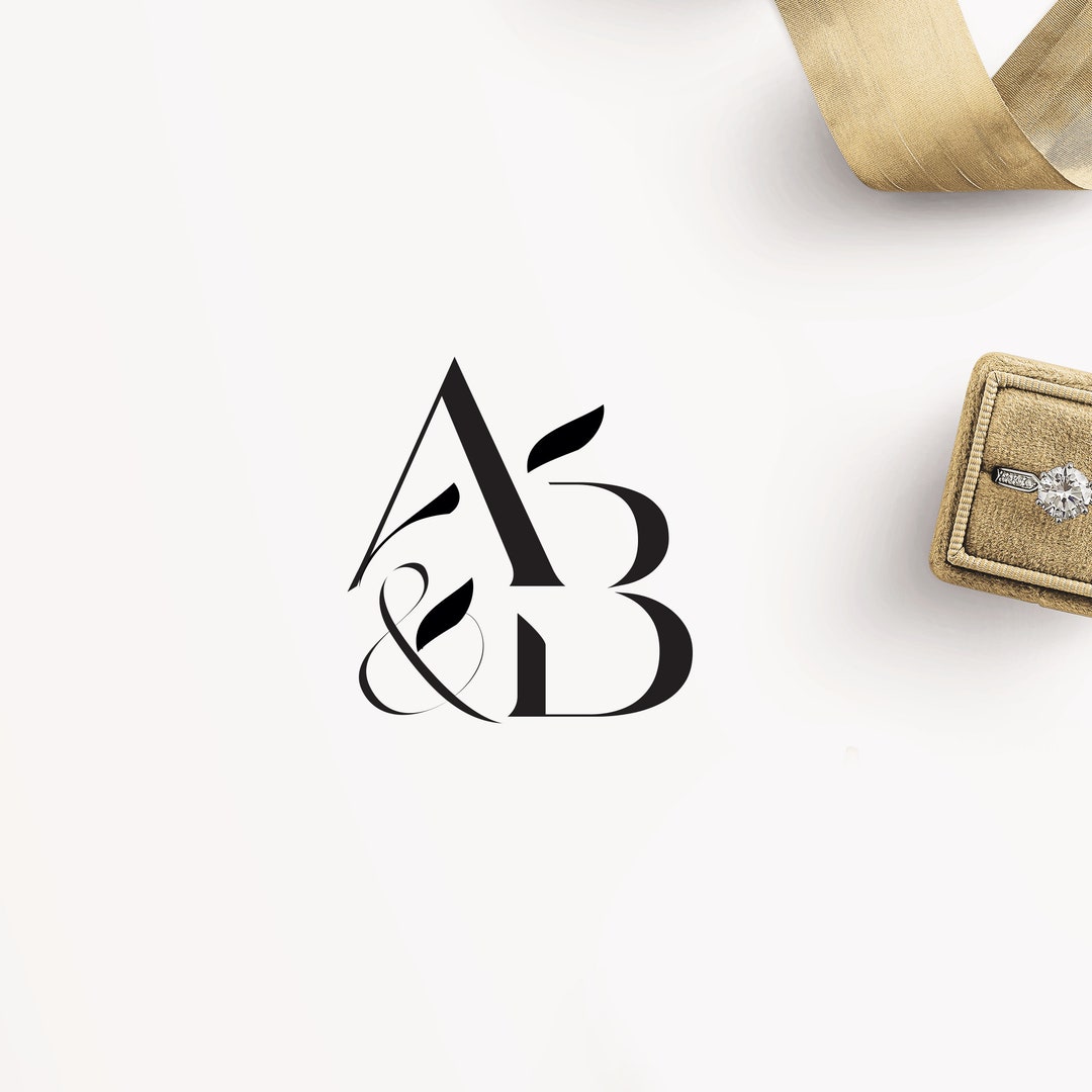 Elegant Monogram, Wedding Monogram Logo, Wedding Logo, SVG, Wedding ...
