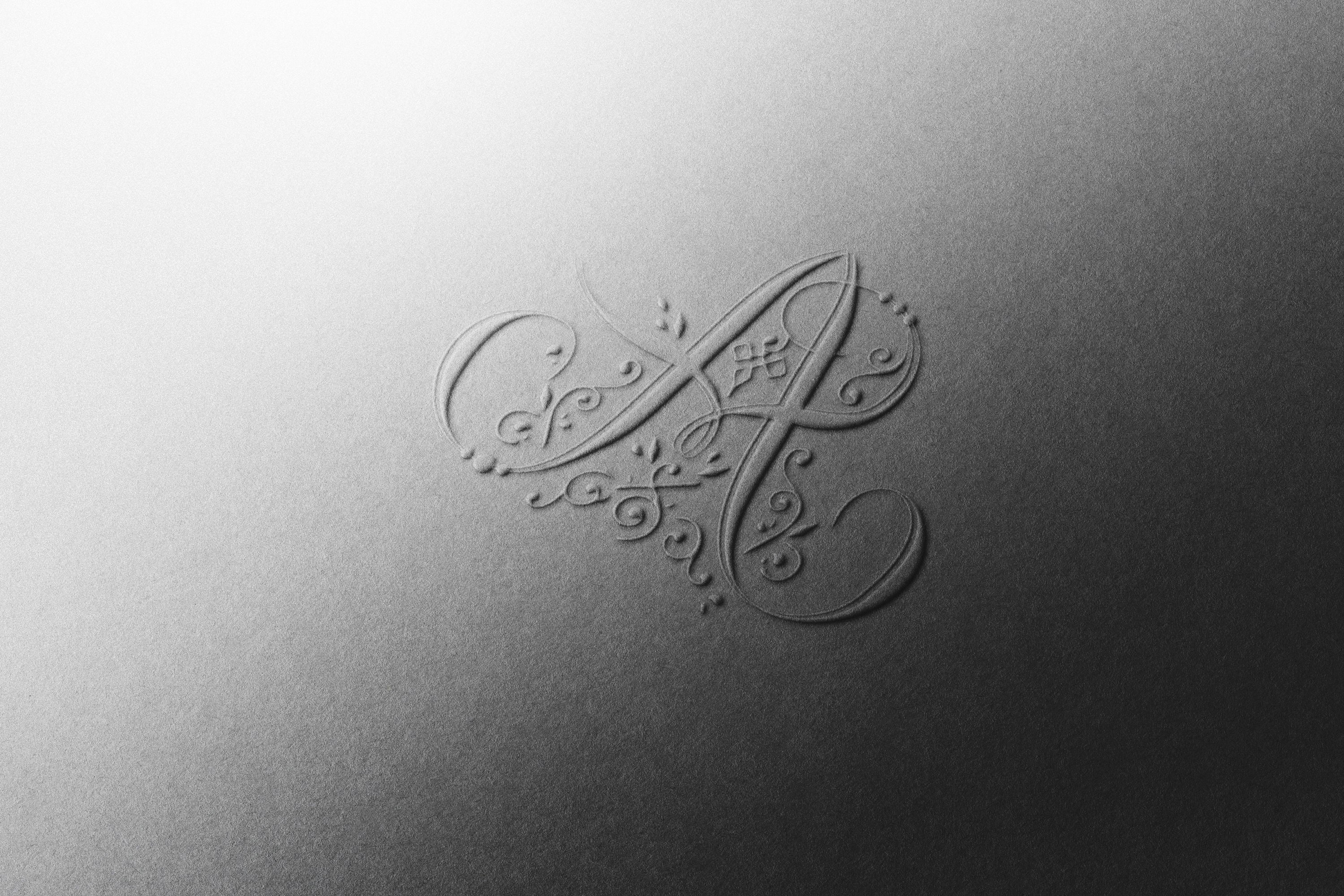 One Letter Monogram, Monogram Logo, Wedding Logo, Flowers, Wedding ...