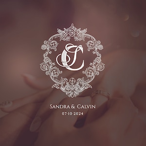 Luxury Wedding Monogram, Royal Wedding Monogram Digital Download ...
