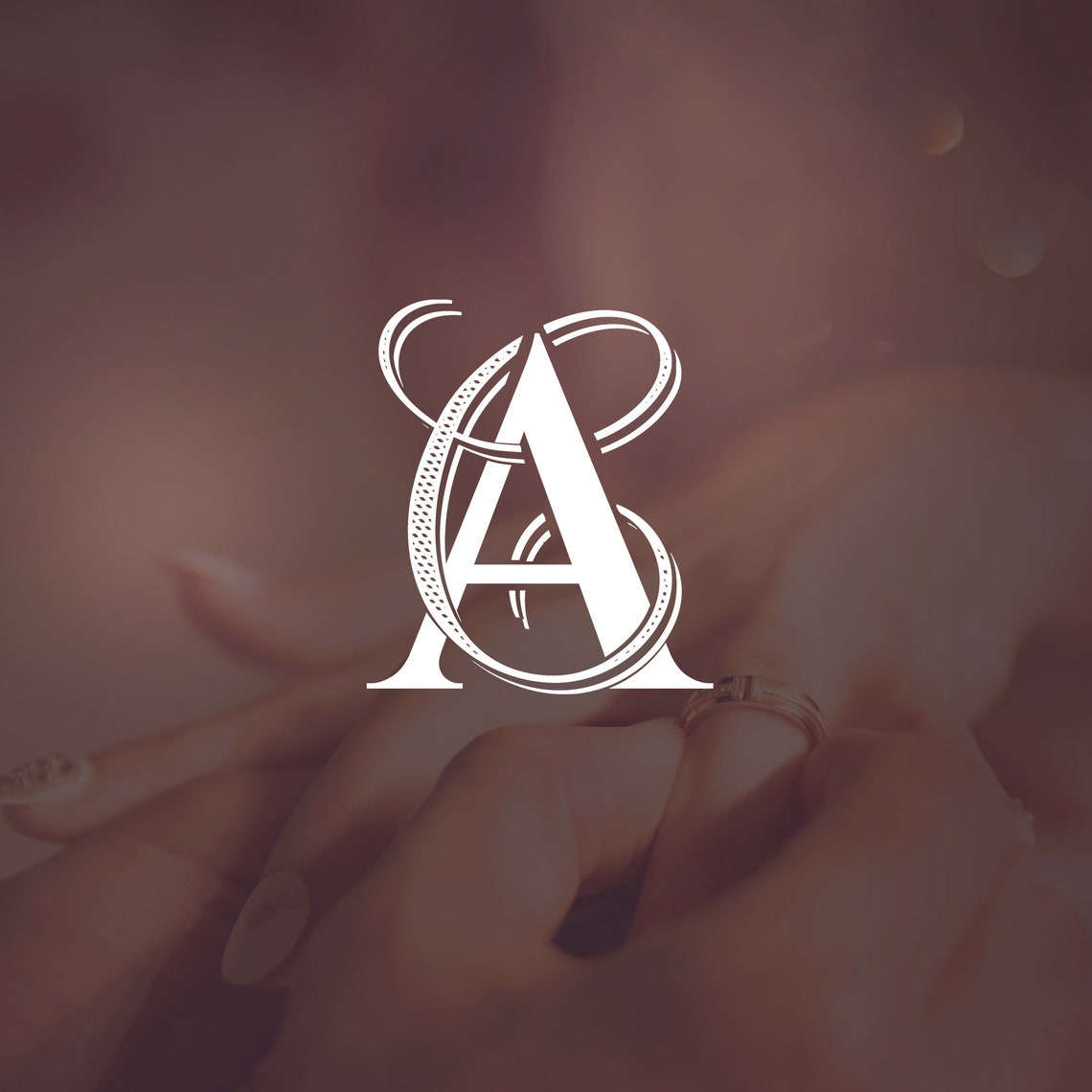 Modern Monogram Logo Beautiful Two Letters Logo Minimalist - Etsy