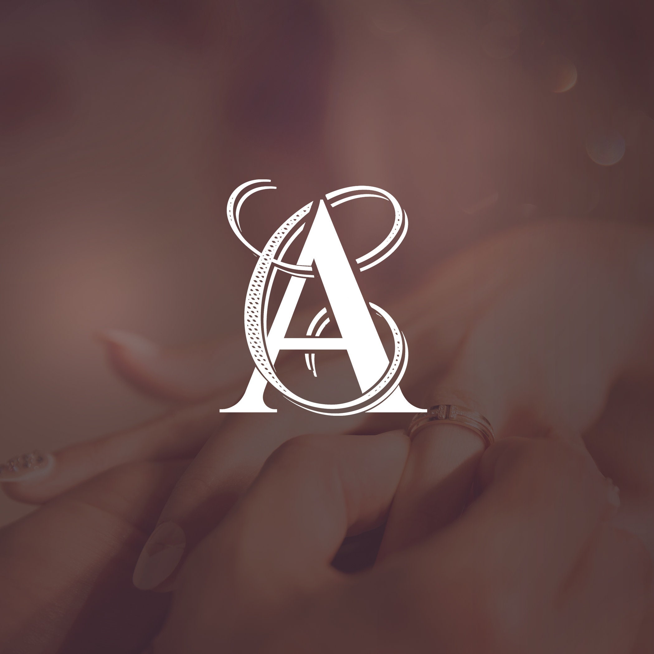 Modern Monogram Logo, Beautiful Two Letters Logo, Minimalist Wedding ...