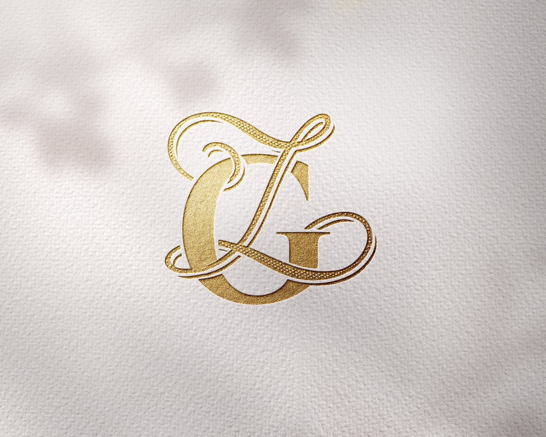 Modern Wedding Monogram Logo, Two Letters Logo, Minimalist Wedding ...