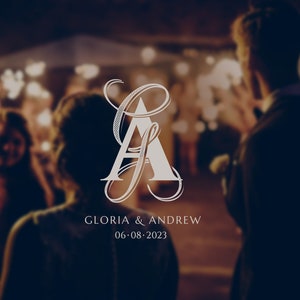 2 Letters WEDDING Monogram, Monogram Logo, Wedding Logo, SVG, Wedding ...