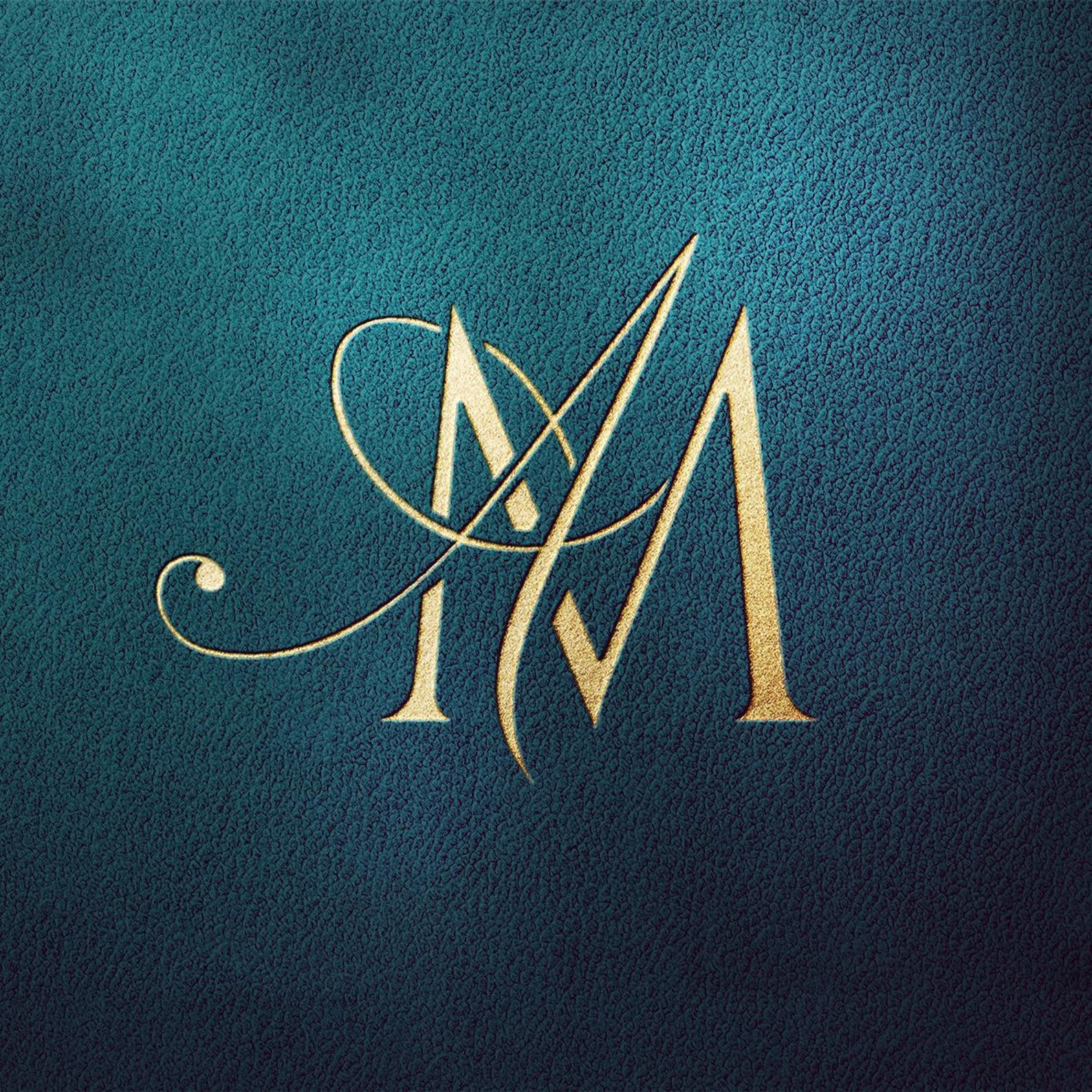 AM Monogram Logo • Floral Wedding Initial (instant Download) - Etsy