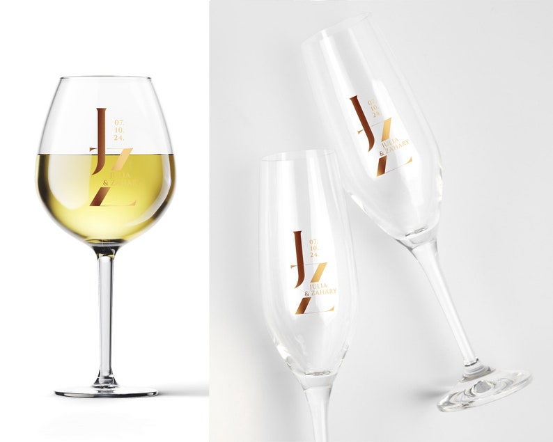 Minimalistic Wedding Monogram, Two Letters Logo, Wedding Monogram ...