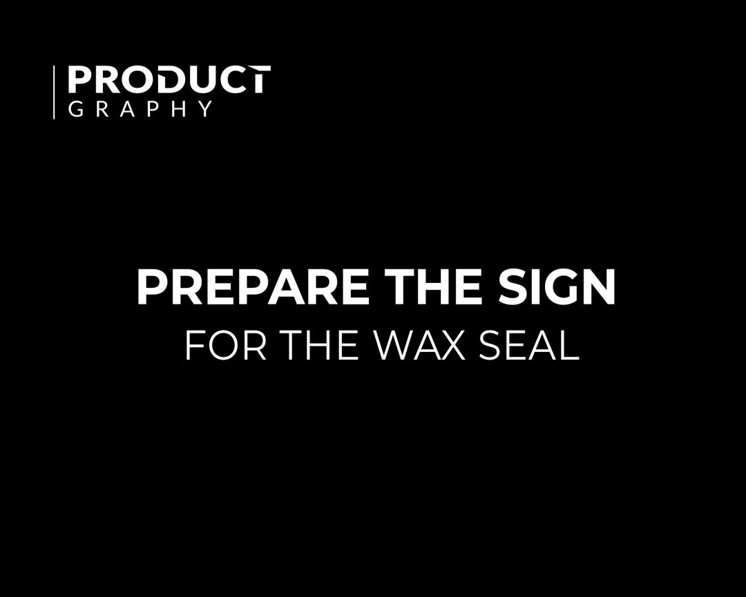Prepare the Sign for the Wax Seal - Etsy