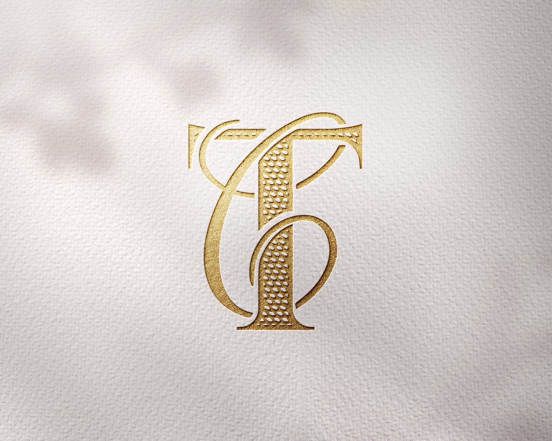 Modern Wedding Monogram Logo, Two Letters Logo, Minimalist Wedding ...