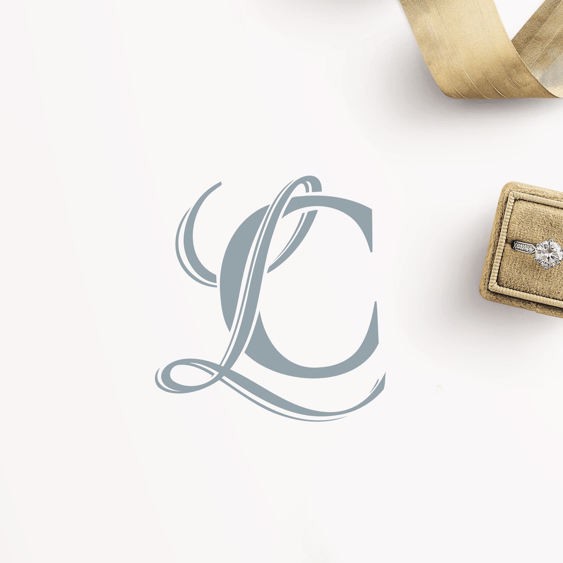 2 Letters Monogram LC Lc Logo INSTANT Download LC Wedding Monogram ...