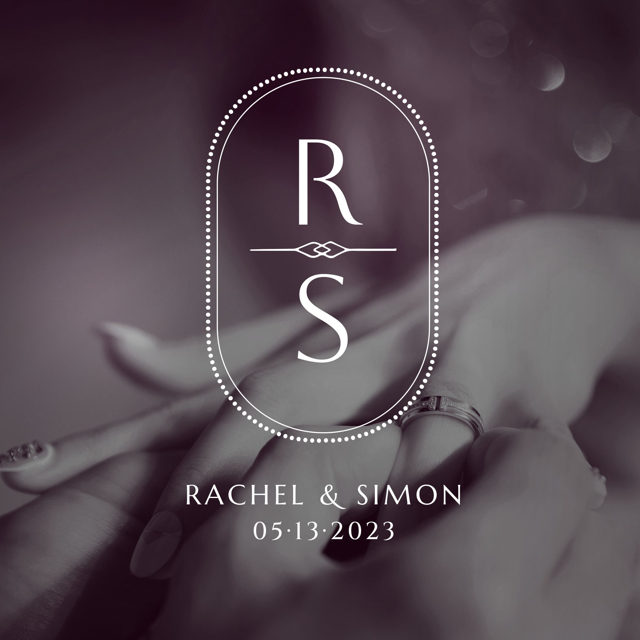 Modern Monogram Logo Design Elegant Wedding Monogram Digital - Etsy