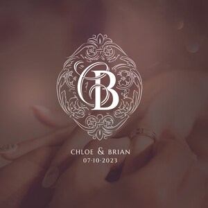 Royal Wedding Monogram, Modern Classic Wedding Monogram Digital ...