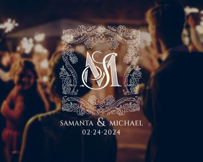 Monogram Design Personalized Monogram Monogram Logo Wedding - Etsy