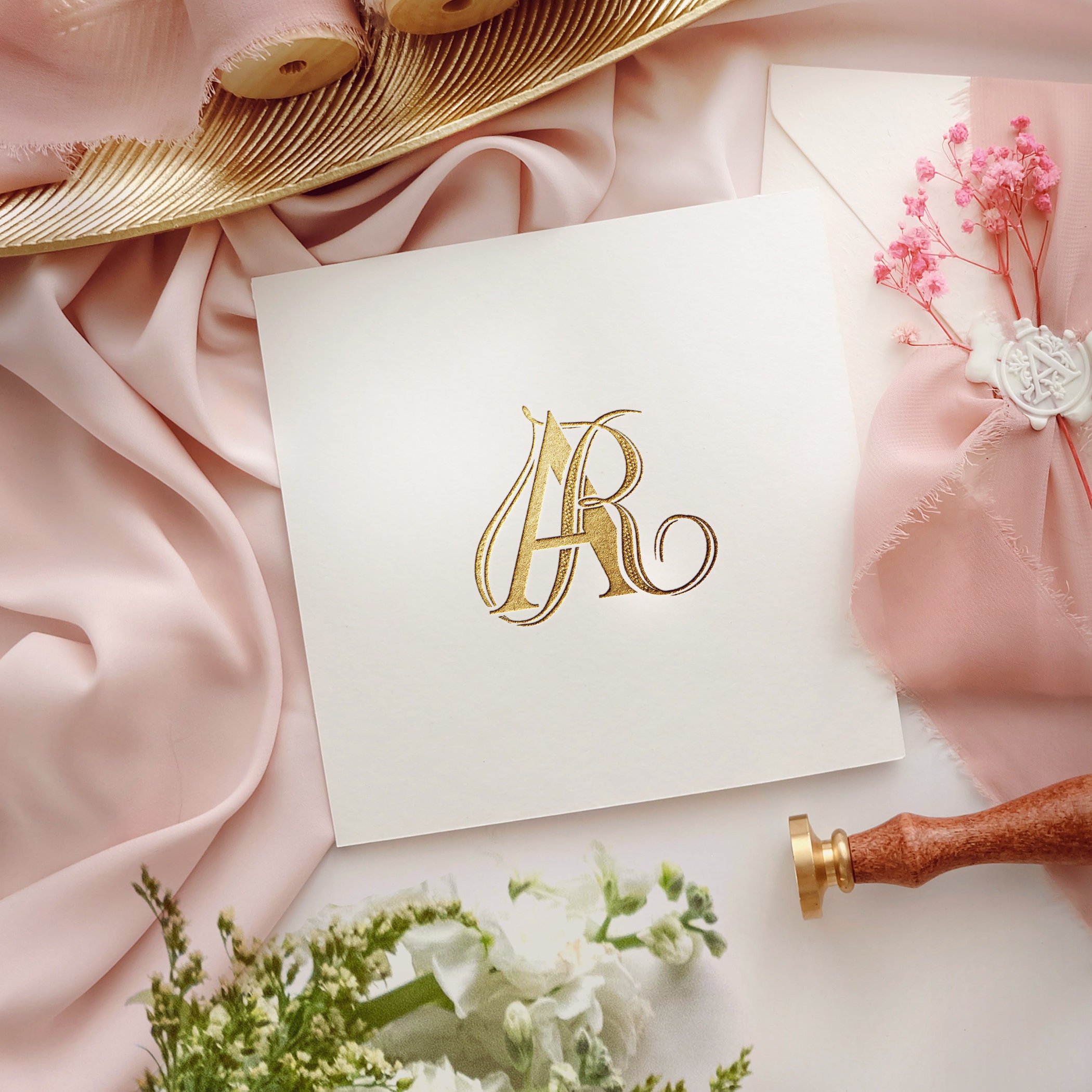 Two Letters Monogram Logo, Modern Wedding Monogram Logo, SVG, Monogram ...