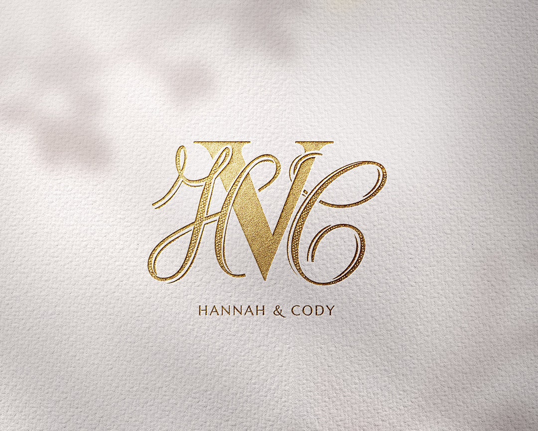 Wedding Monogram 3 Letters, Three Letters Monogram Logo, 3 Letters ...