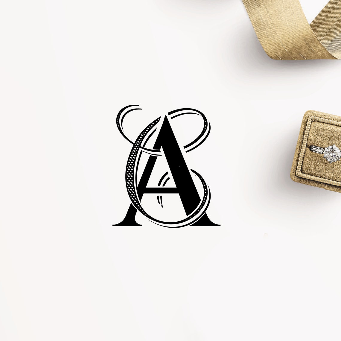 Modern Monogram Logo Beautiful Two Letters Logo Minimalist - Etsy