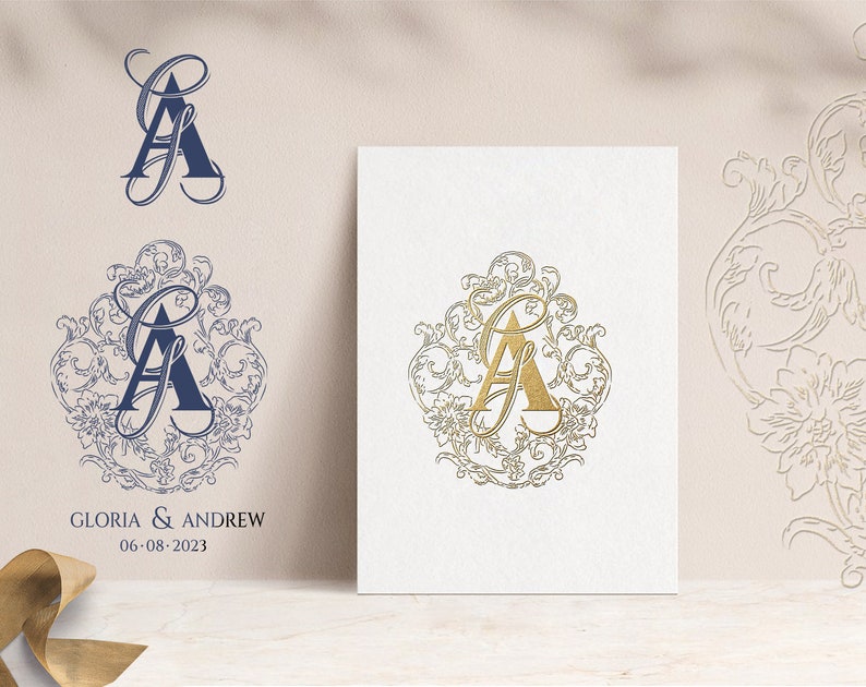 WEDDING Monogram Wedding Logo Wedding Monogram Digital - Etsy